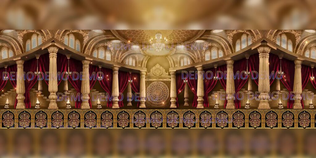 LumiLux Grand Imperial Hall 4K LED Loop for Luxury Weddings